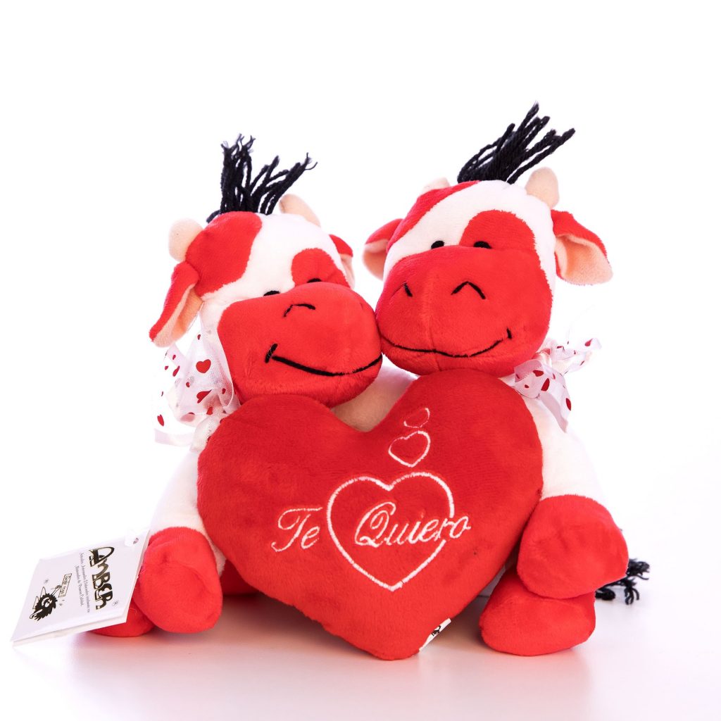 Parejita Vacas con Corazón Bordado – Amber