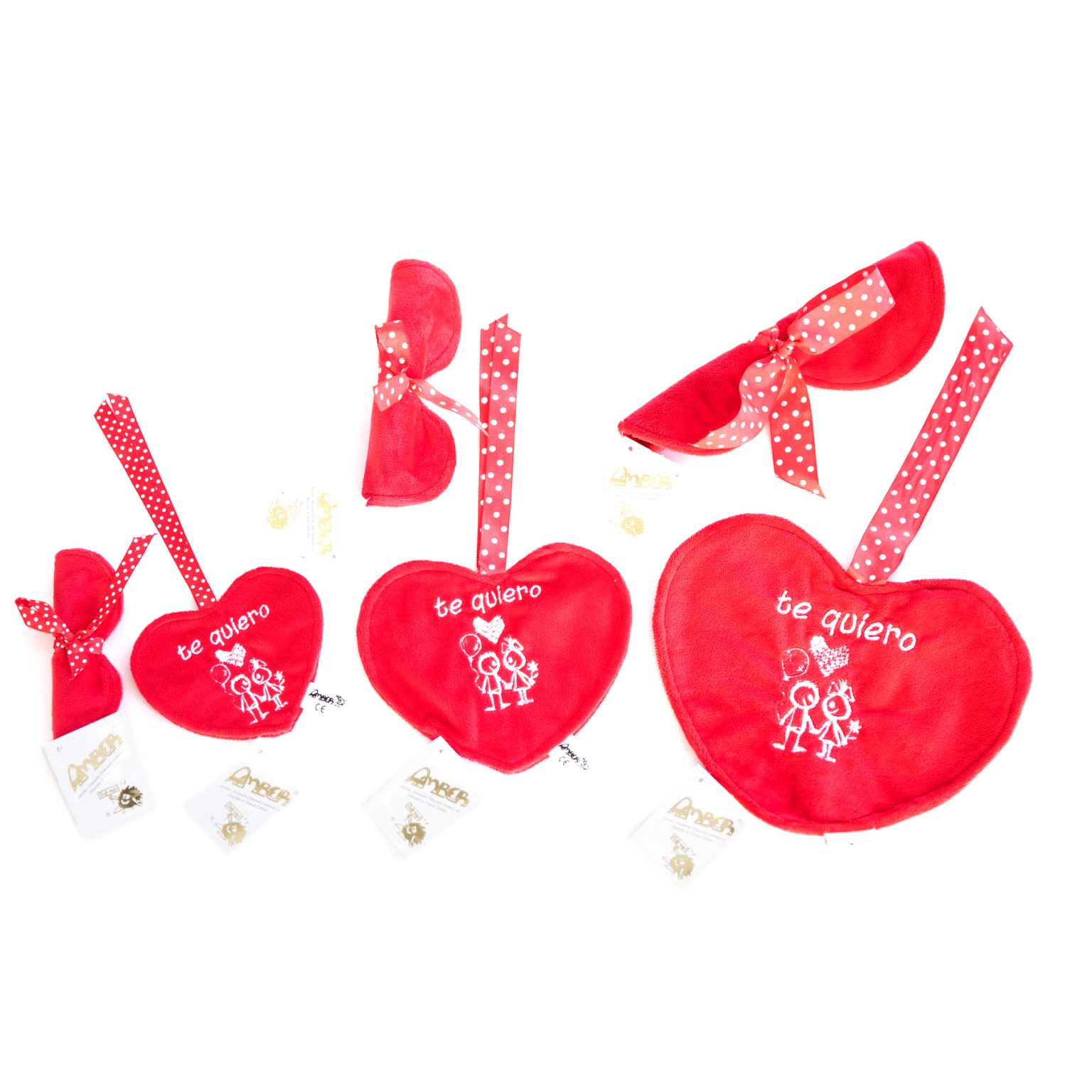 Corazón bordado pergamino – Amber